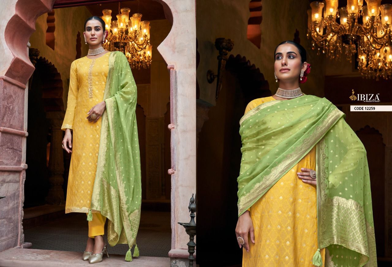 Ibiza Niloofar Heavy Designer Pure Silk With Embroidered Salwar Suit Collection