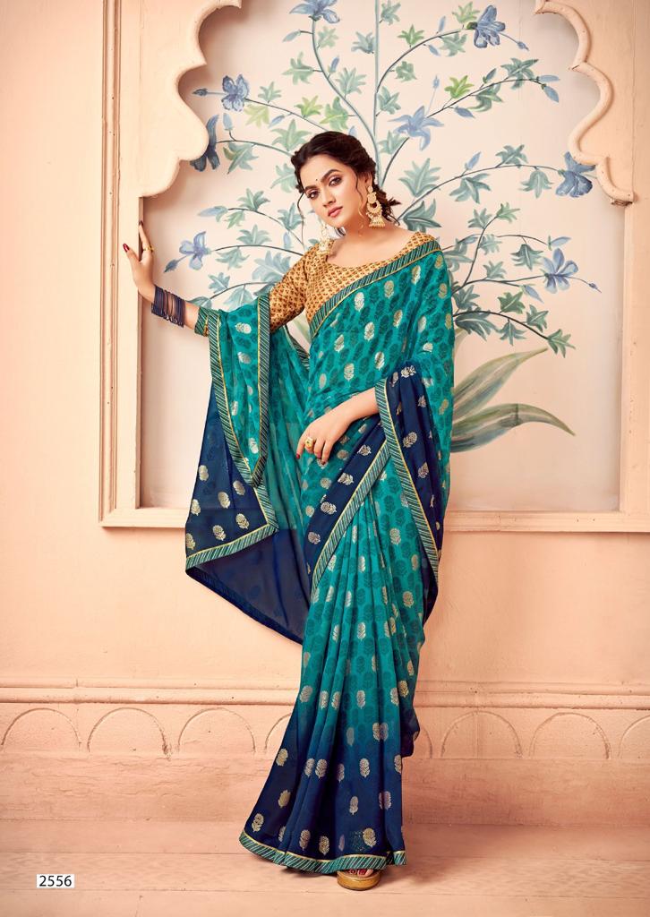 Kashvi Mayuri Georgette With Foil Print Saree Collection
