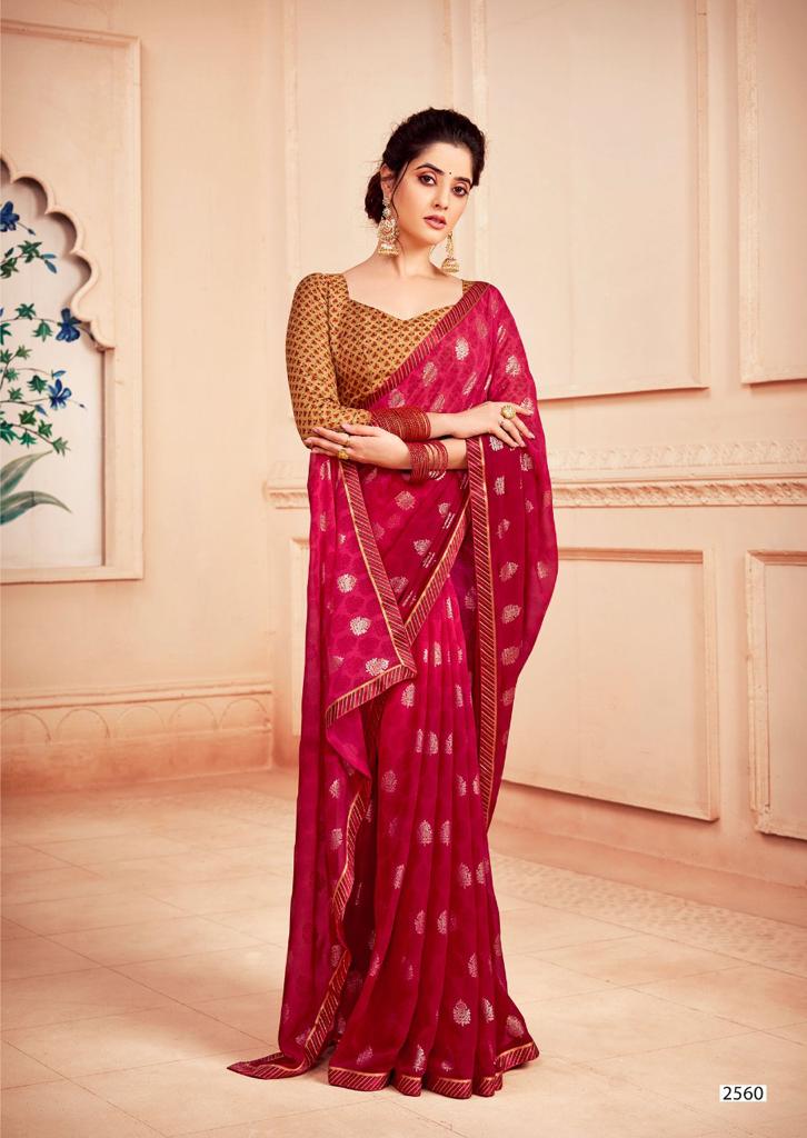 Kashvi Mayuri Georgette With Foil Print Saree Collection