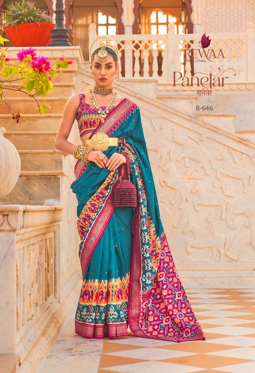 Rewaa Panetar Designer Patola Silk Saree For Wedding Collection
