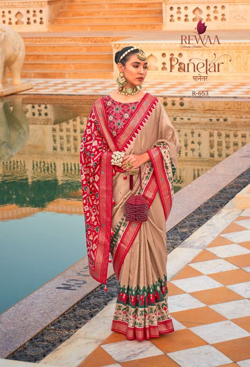 Rewaa Panetar Designer Patola Silk Saree For Wedding Collection