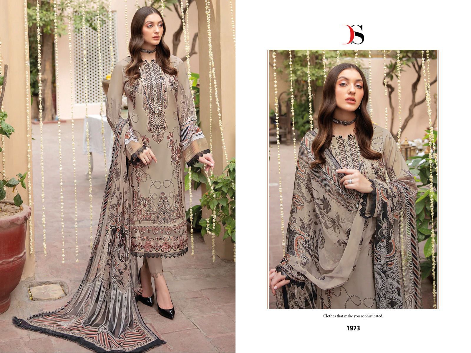 Deepsy Cheveron 3 Nx Cotton Dupatta Designer Pakistani Suit Collection