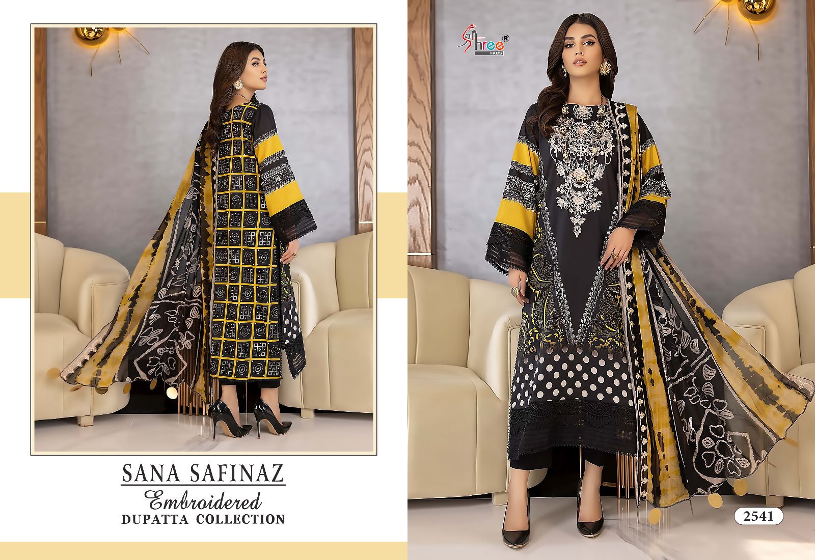 Shree Sana Safinaz Embroidered Dupatta Pakistani Suit Collection